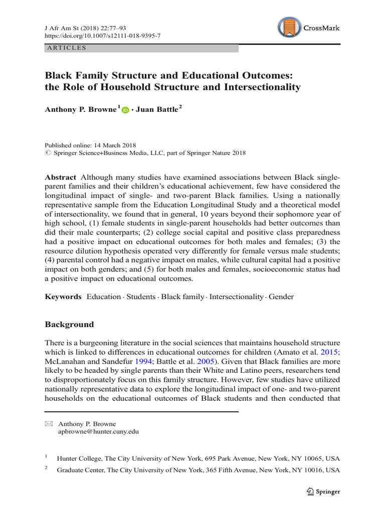 s12111-018-9395-7 | PDF | Intersectionality | Economic Inequality