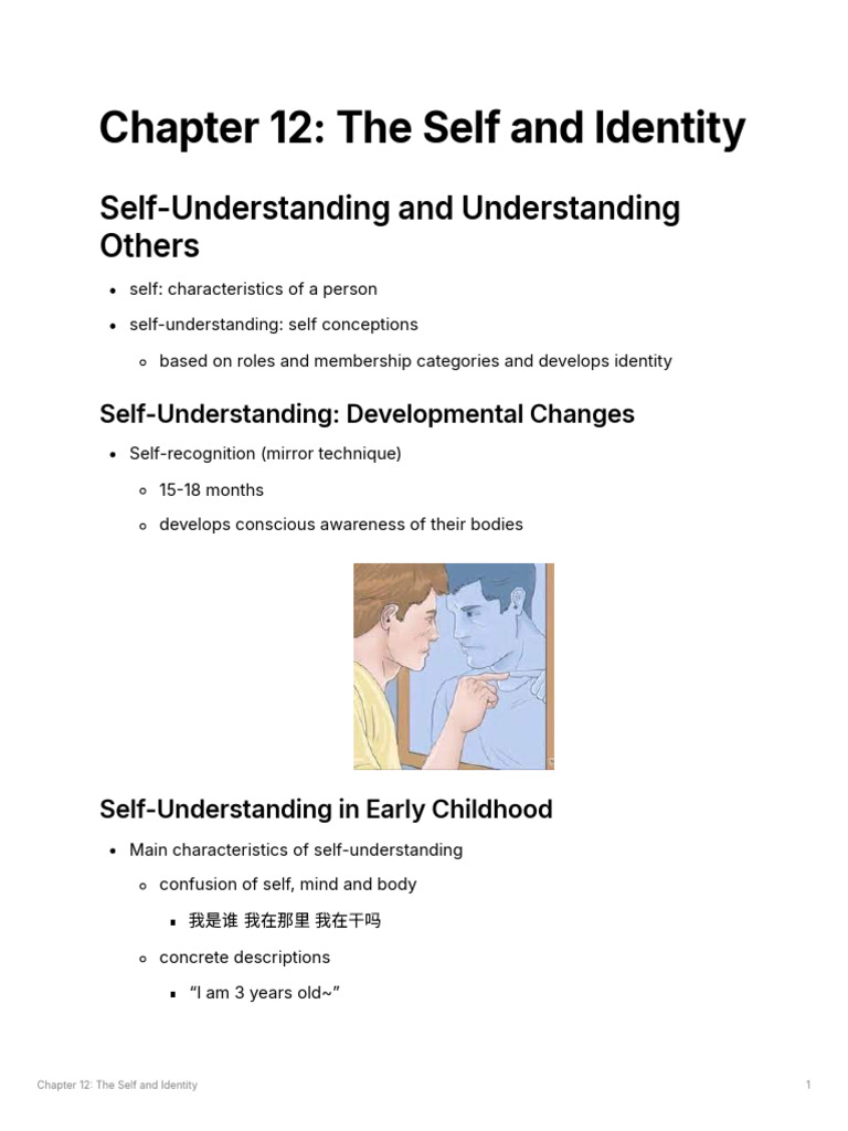 Chapter 12 The Self and Identity | PDF | Identity (Social Science ...