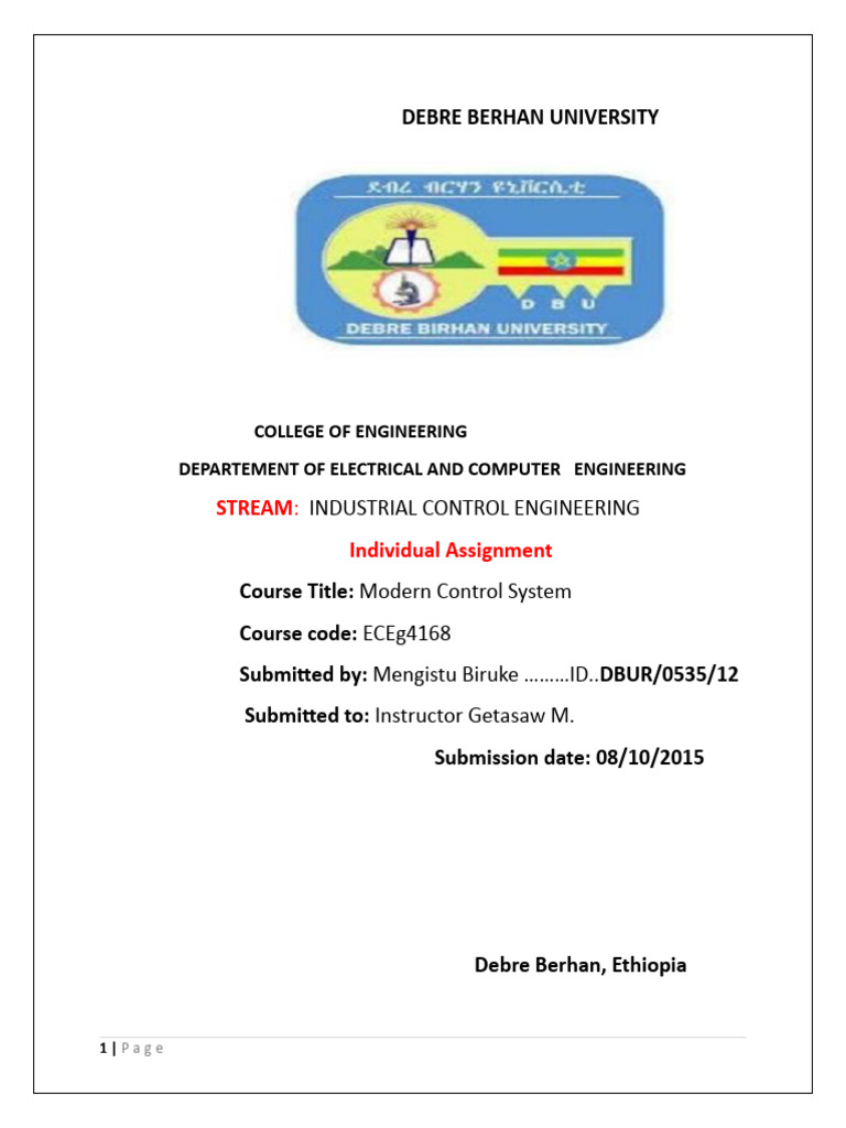 Comparison of LQR and Pole Placement Design Controllers For Controlling ...