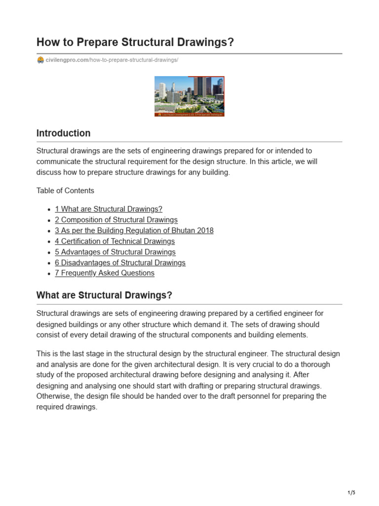 How To Prepare Structural Drawings | Download Free PDF | Technical ...