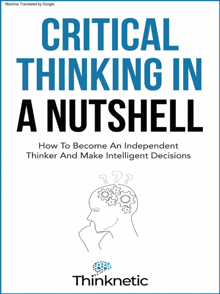 Critical Thinking | PDF