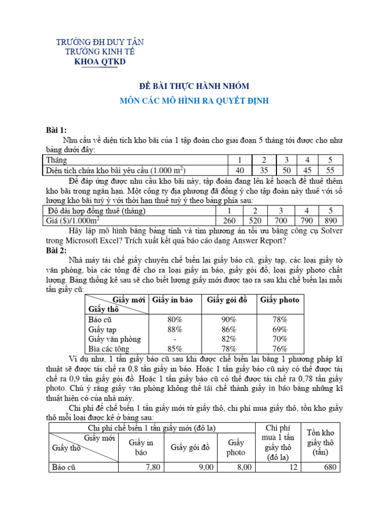 MGO 403 B - Hoc Ky II - NH 2023-2024 - Thuc Hanh Nhom Lan 2 | PDF