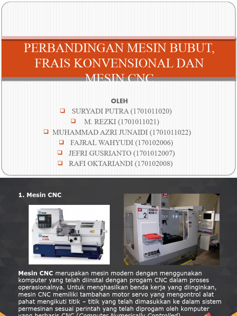 Perbedaan Mesin CNC Dan Mesin Bubut Konvensional | PDF | Bisnis | Komputer