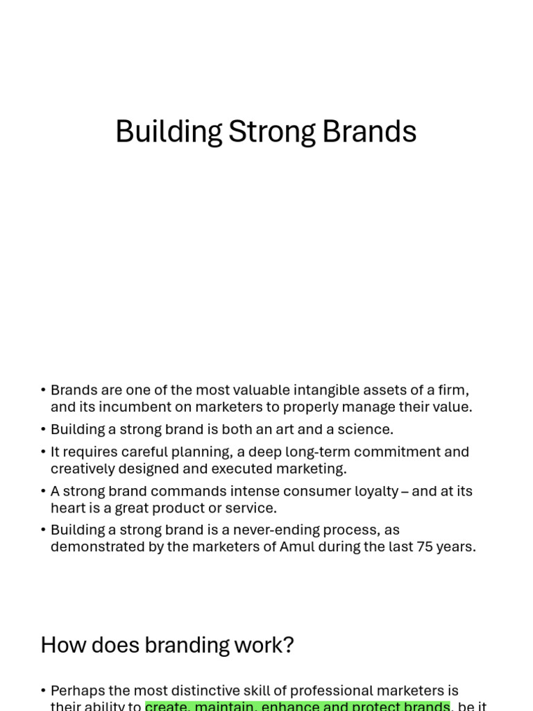 Building Strong Brands | PDF | Brand | Marketing