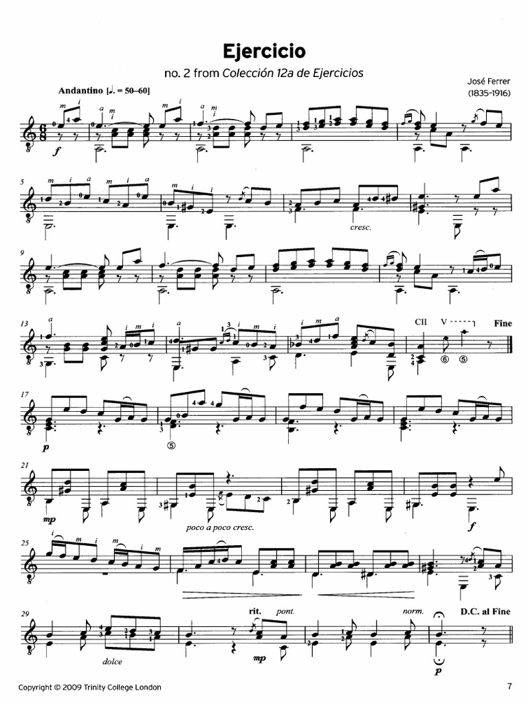 Ejercicio 2 Re Menor José Ferrer Grade-4 | PDF