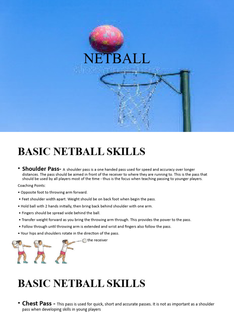 Netball Skills | PDF | Hand | Arm