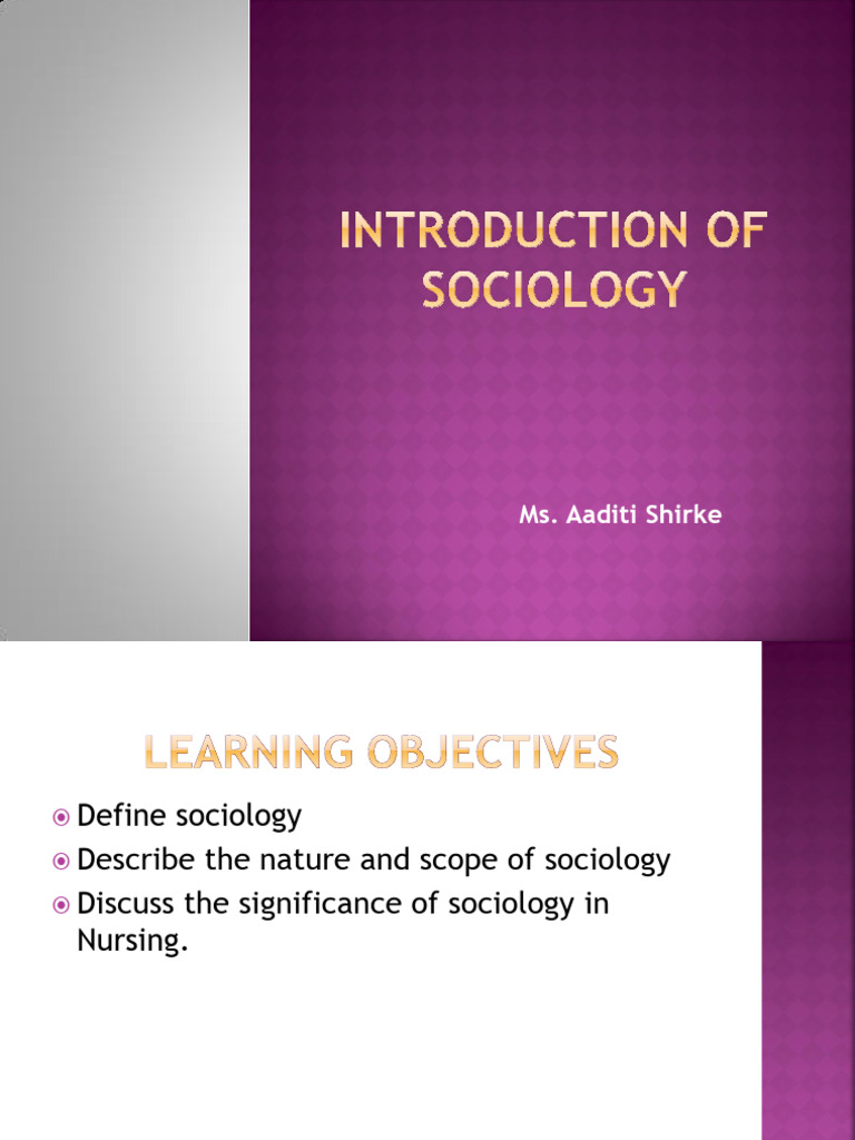 Introduction of Sociology | PDF | Sociology | Science