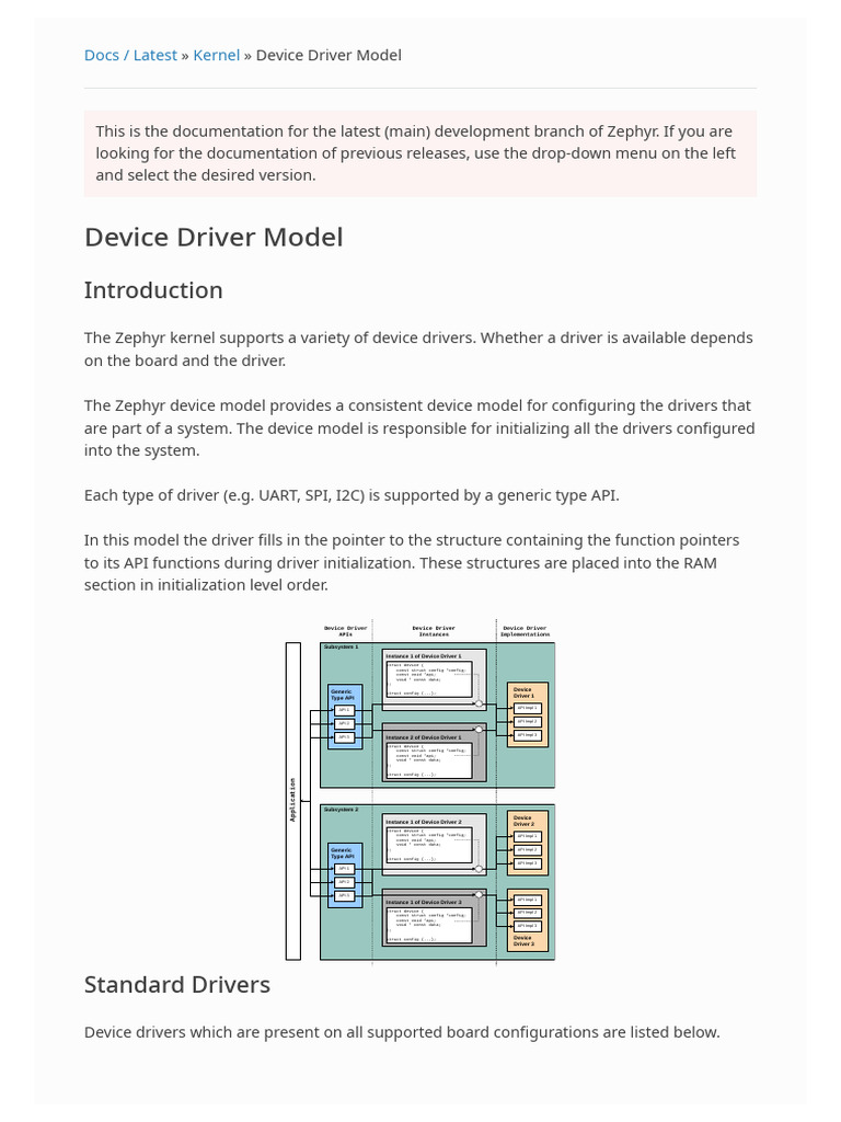 Zephyr Device Driver Guide | PDF | Pointer (Computer Programming) | Device Driver