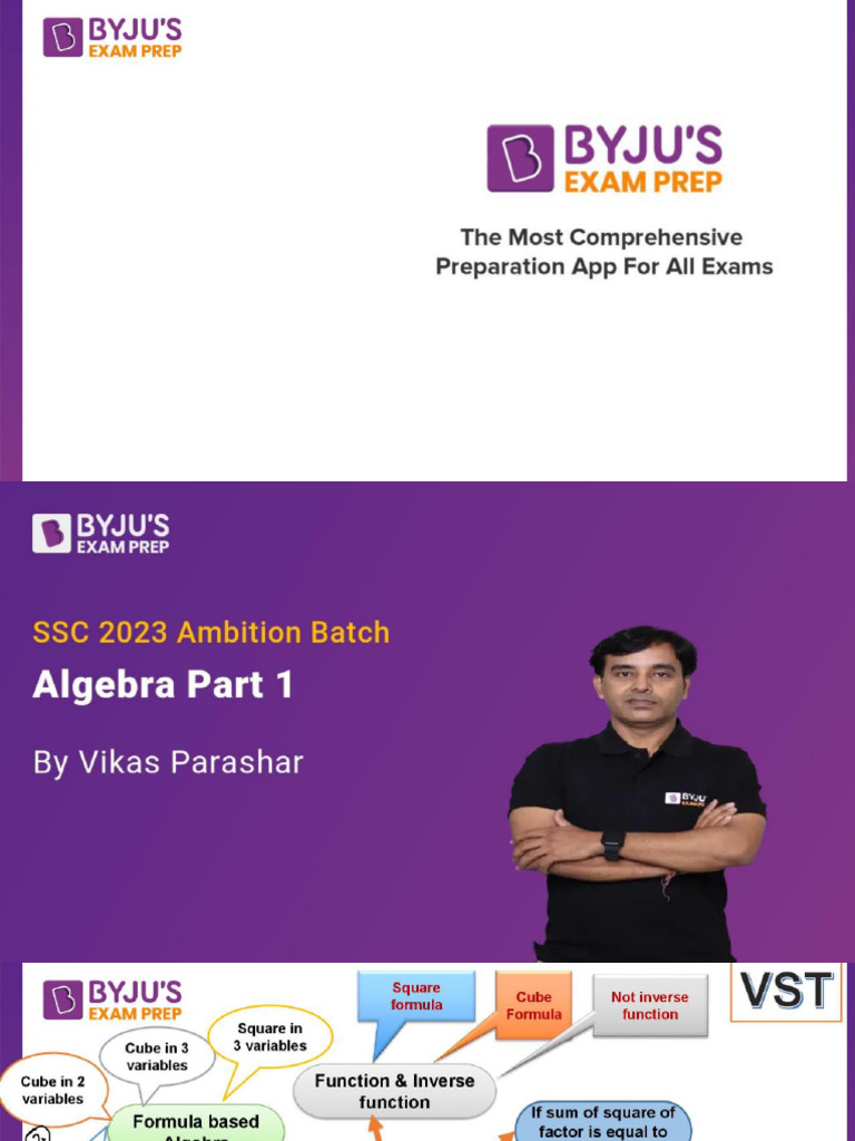 Live Class Algebra Part 2 | PDF Live Class Algebra Part 2 | PDF