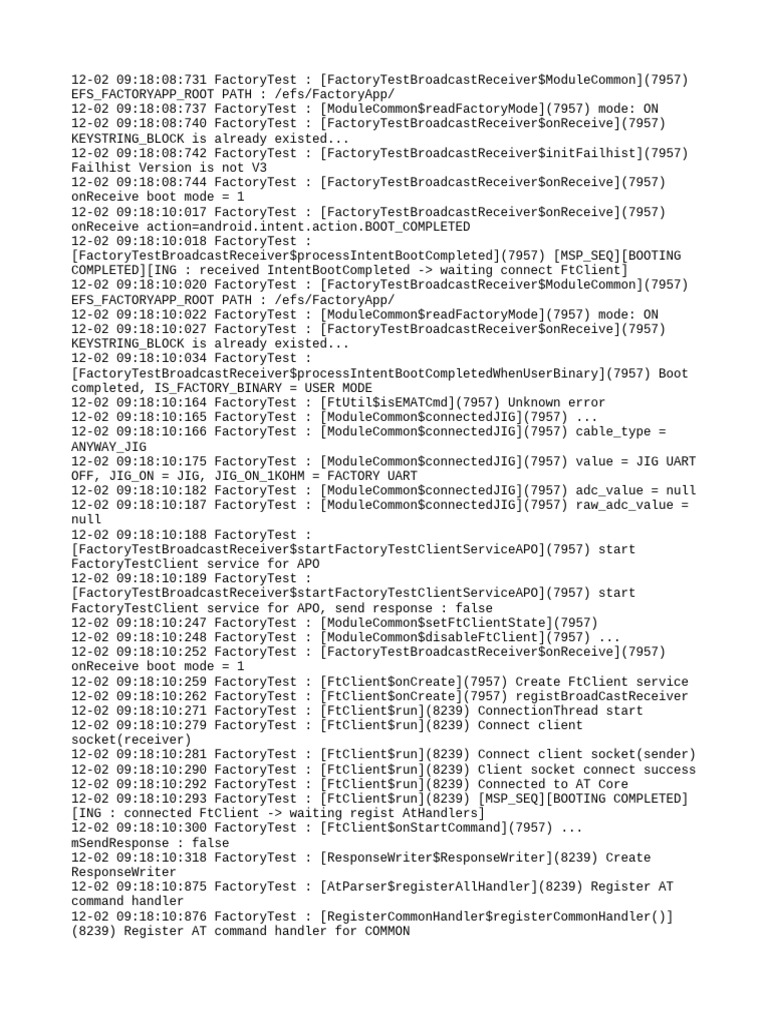 First Boot Log | Download Free PDF | Computer Engineering | Computer Science