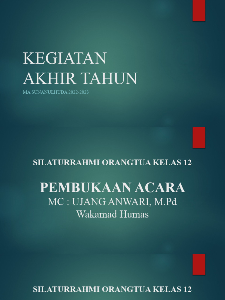 Slide Kegiatan Akhir Tahun 2022-2023 | PDF