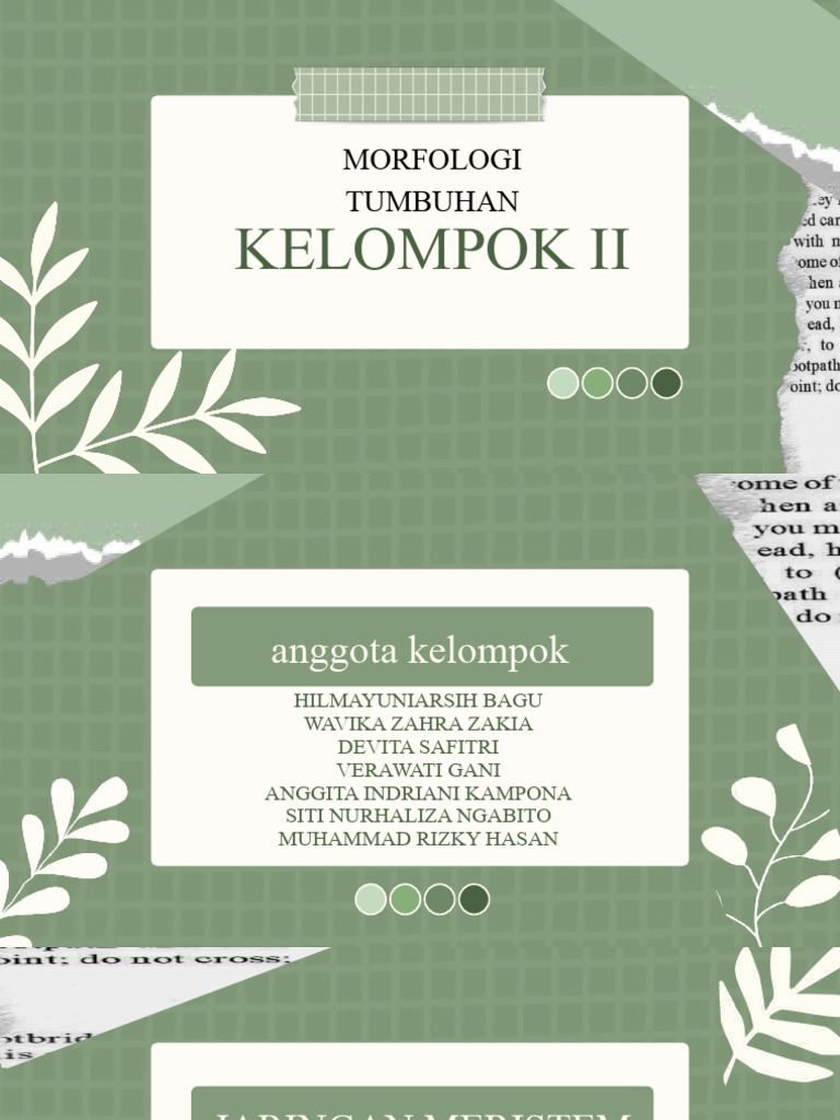Hijau Putih Bersih Estetik Tugas Presentasi Kelompok Tentang Kebersihan ...