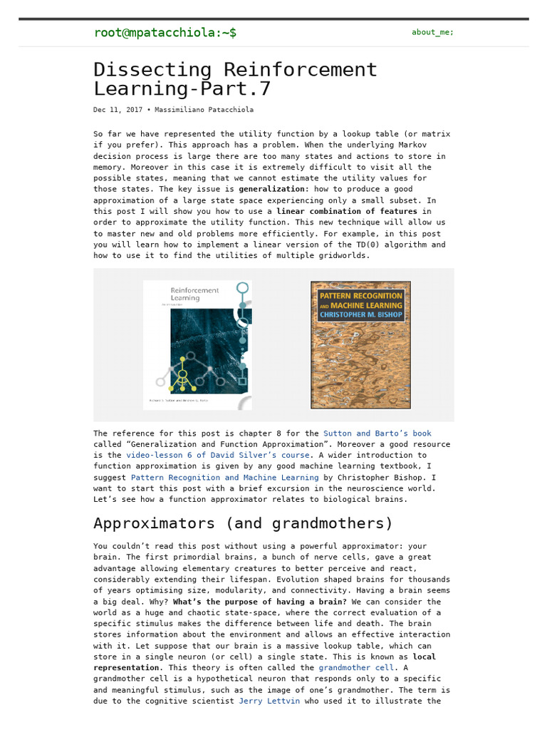 Dissecting Reinforcement Learning-Part7 | PDF | Derivative | Mean Squared Error