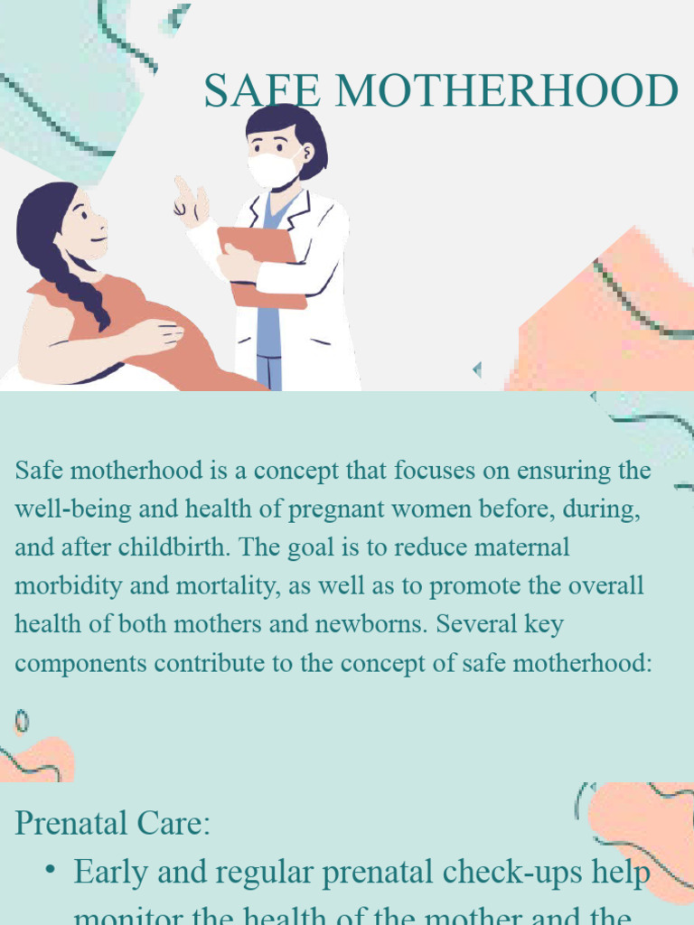 3 Safe Mothrhood | PDF | Maternal Health | Maternal Death