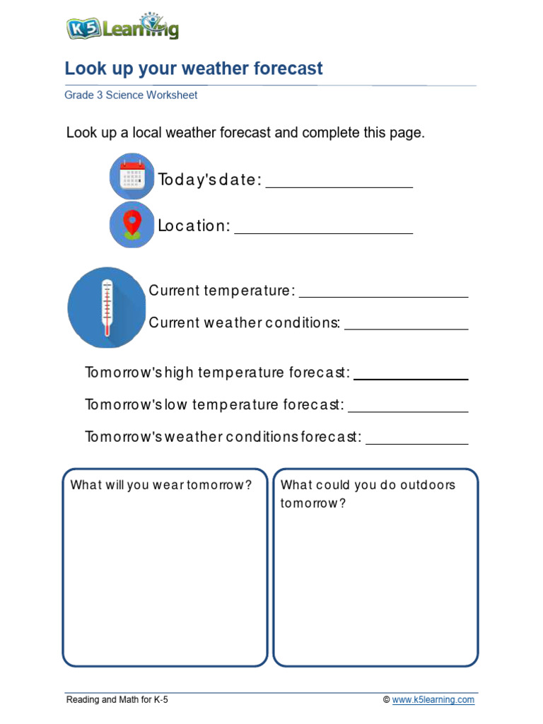 Grade 3 Weather Forecast B | PDF