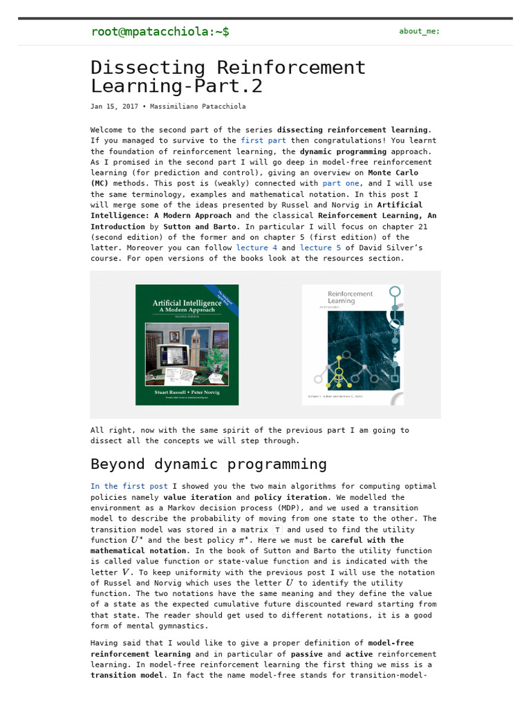 Dissecting Reinforcement Learning-Part9 | PDF | Expected Value | Monte ...