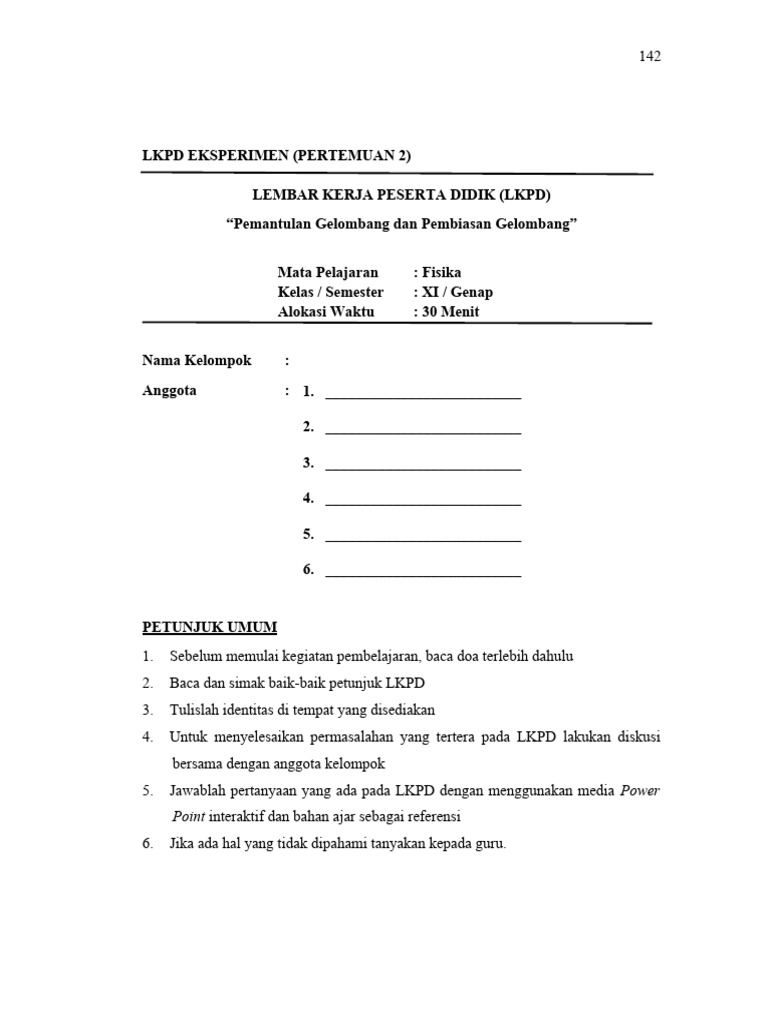 Eksperimen Gelombang Fisika XI | PDF