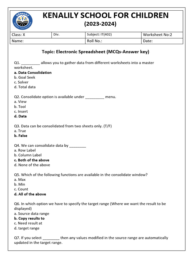 Information Technology - 16-FEB-2024 - m89G5qL8cu9E | PDF | Spreadsheet | Worksheet