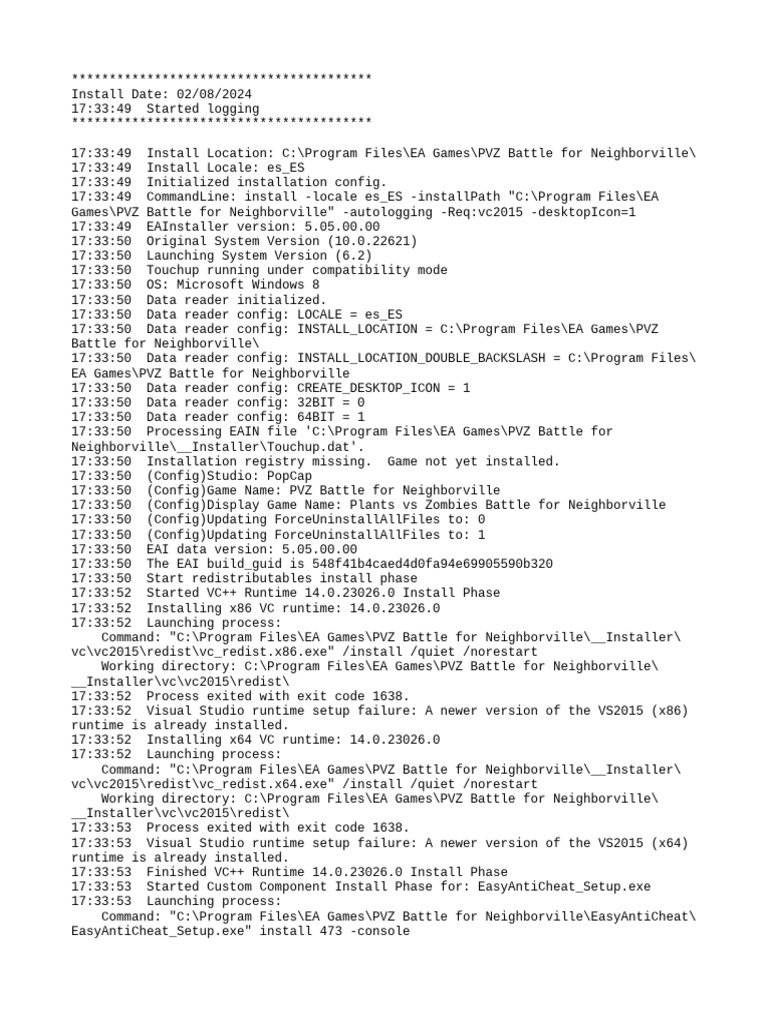 Install Log | PDF | Computing | Operating System Technology