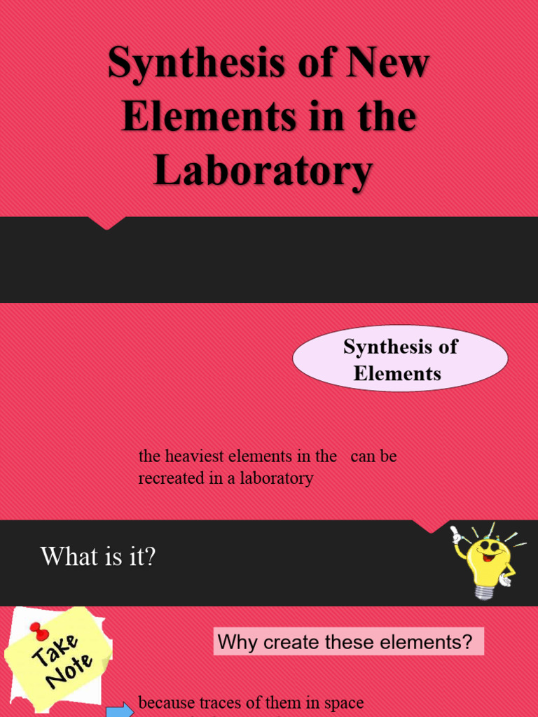 Laboratory Synthesis of Transuranic Elements | PDF | Chemical Elements ...