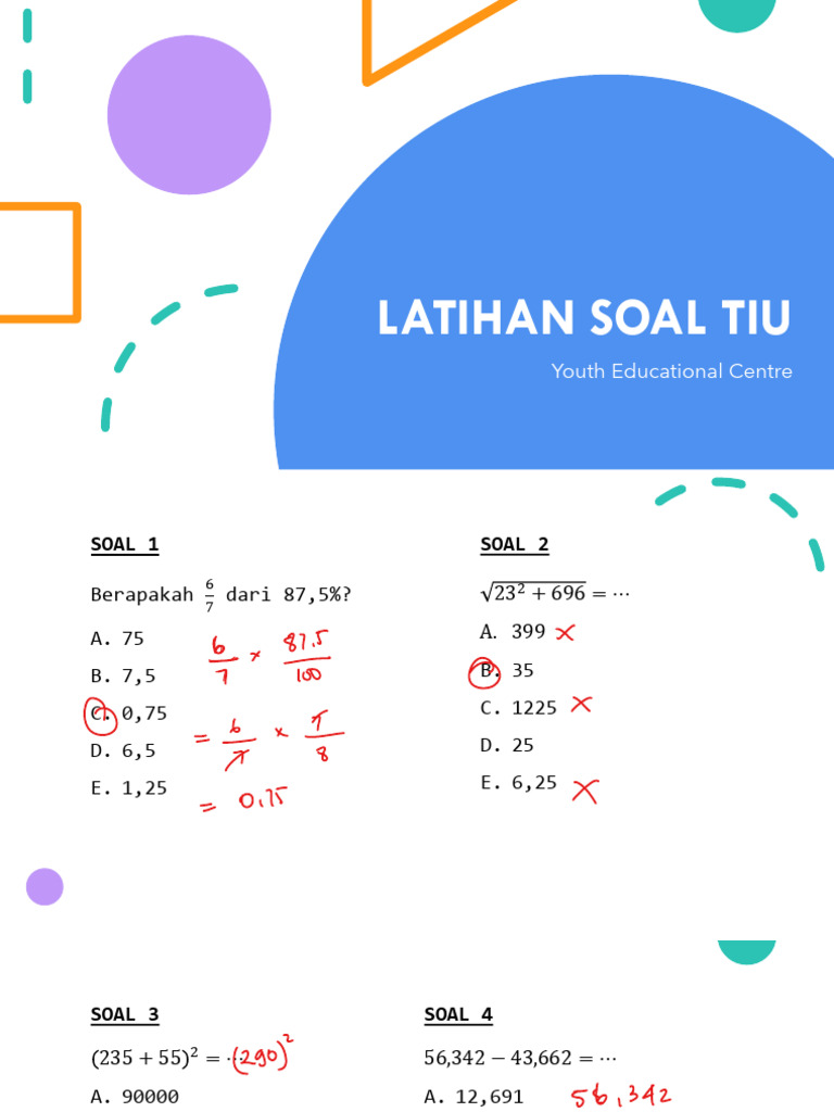 Coretan SOAL SKD TIU #1 (Bimbingan Bonus) | PDF