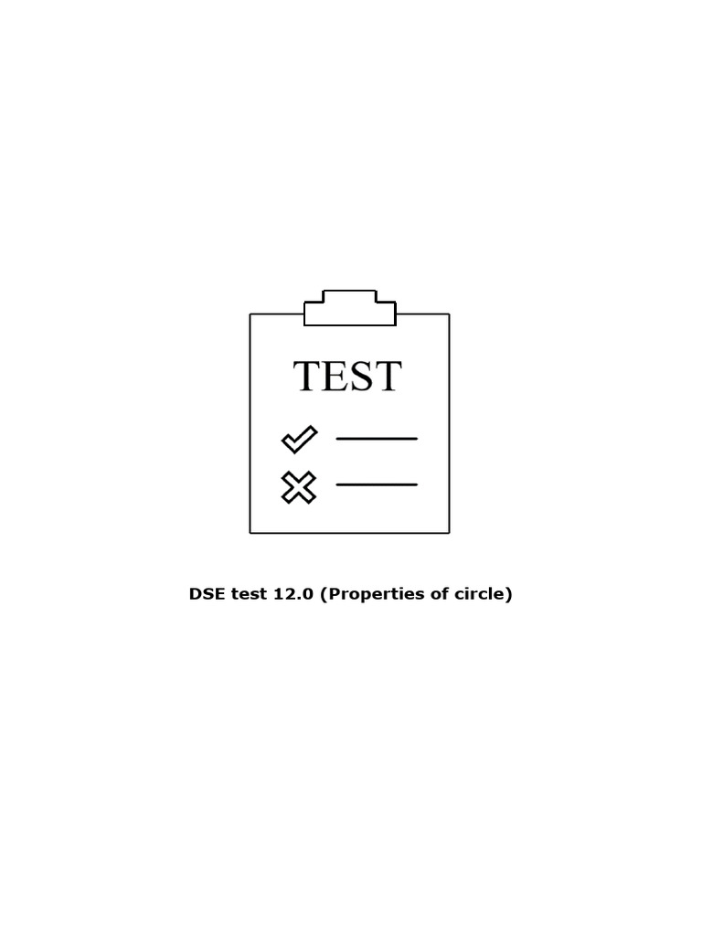 DSE Test 12.0 (Properties of Circle) (Without Tangent) | PDF ...