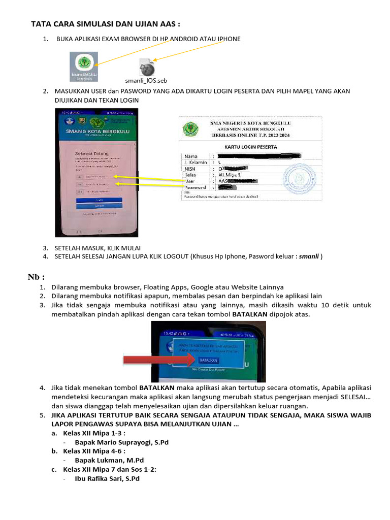 Tata Cara Simulasi Dan Aas | PDF