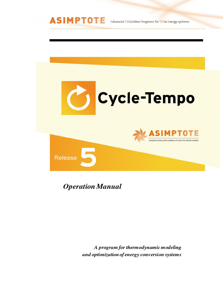Cycle Tempo Operation | Download Free PDF | Window (Computing ...