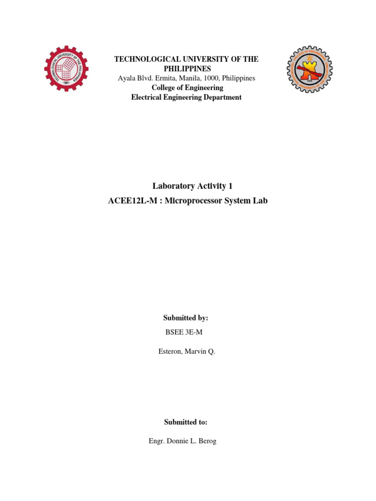 Arduino Microprocessor Lab Guide | PDF | Arduino | Integrated ...