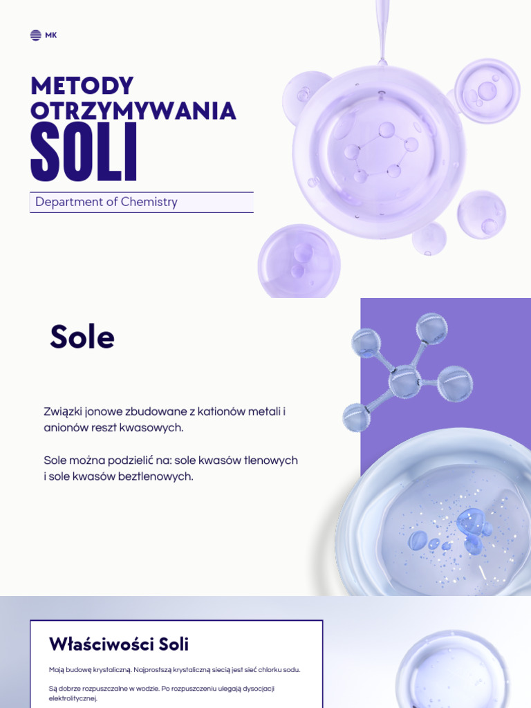 Metody Otrzymywania Soli | PDF