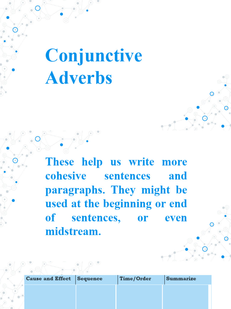 Conjunctive Adverbs | PDF