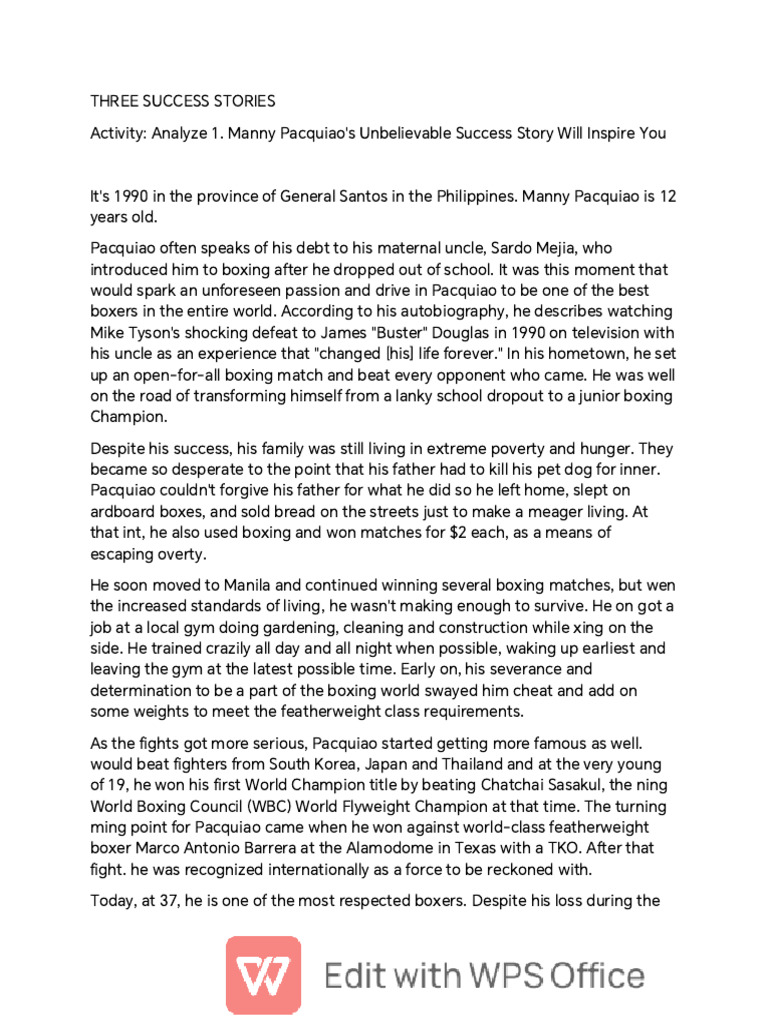 Three Sucess Stories Perdev | PDF | Lifestyle