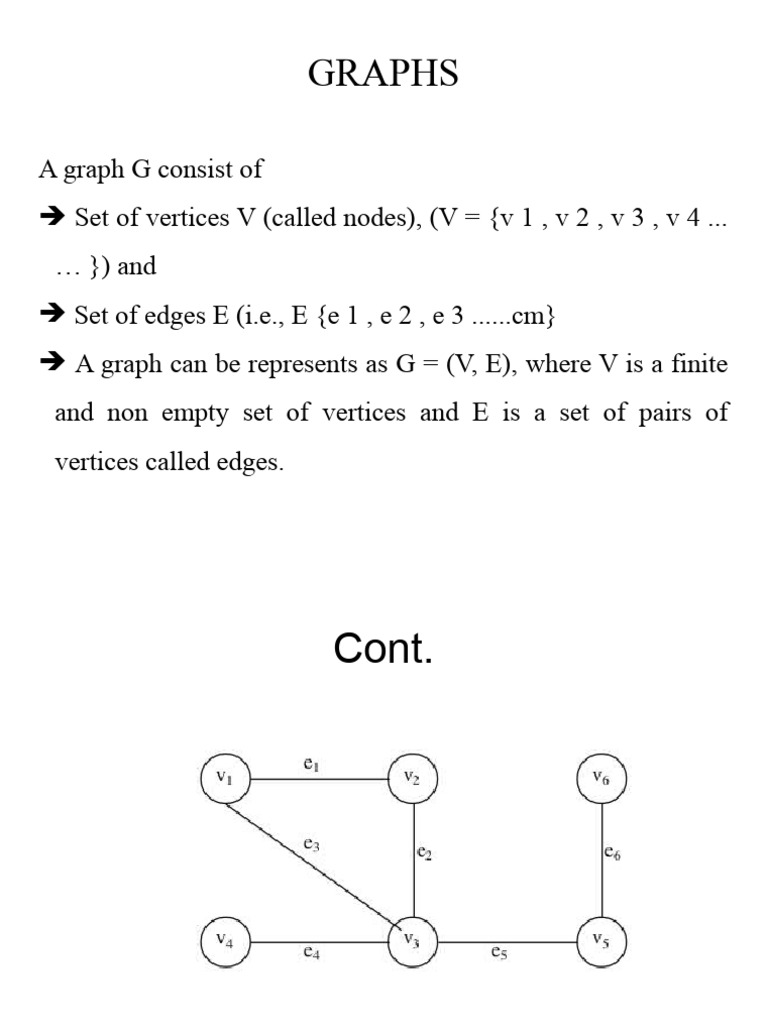 Graphs | PDF | Vertex (Graph Theory) | Theoretical Computer Science