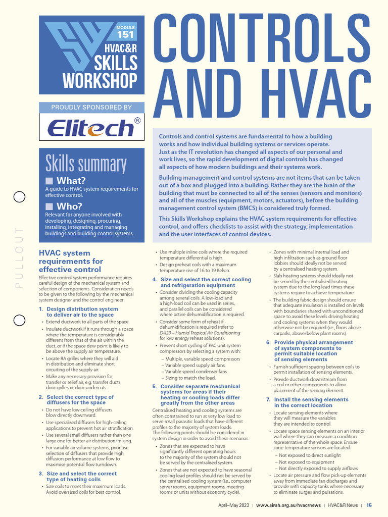 Controls and Hvac | PDF | Duct (Flow) | Air Conditioning