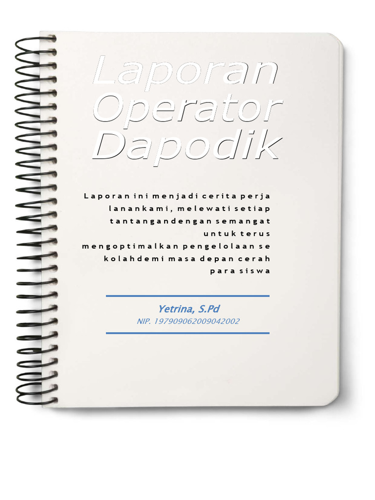 LAPORAN OPERATOR DAPODIK UNTUK PMM - WWW - Kherysuryawan.id | PDF