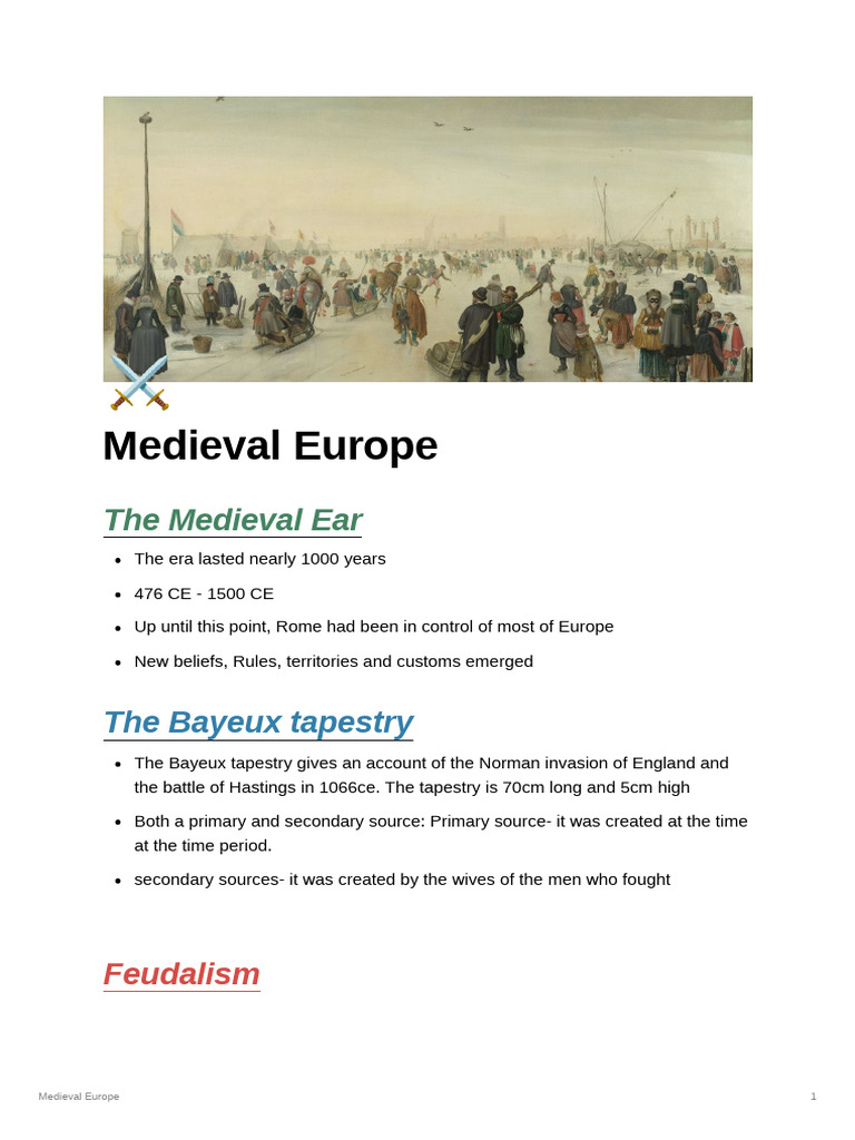 HASS Med Europe | PDF | Feudalism | Middle Ages