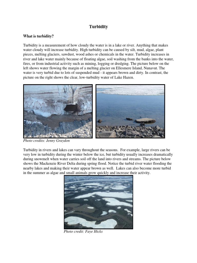 Turbidity | PDF | River | Water