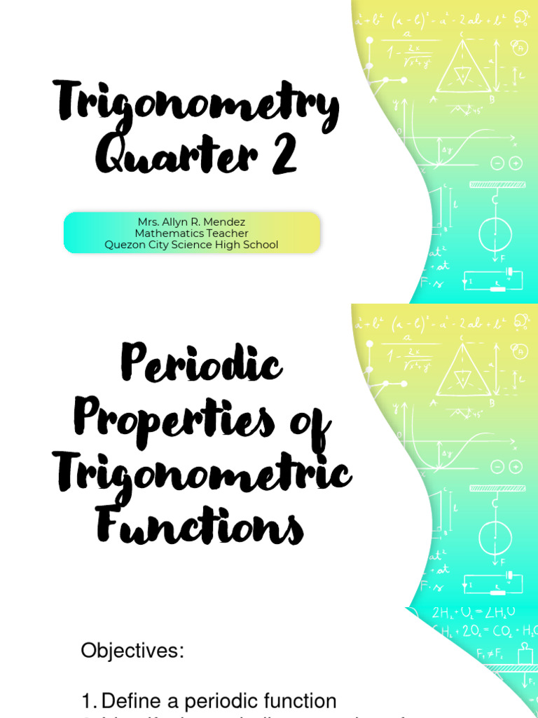 Trigonometry - Q2 - Periodic Properties of Trigonometric Functions ...