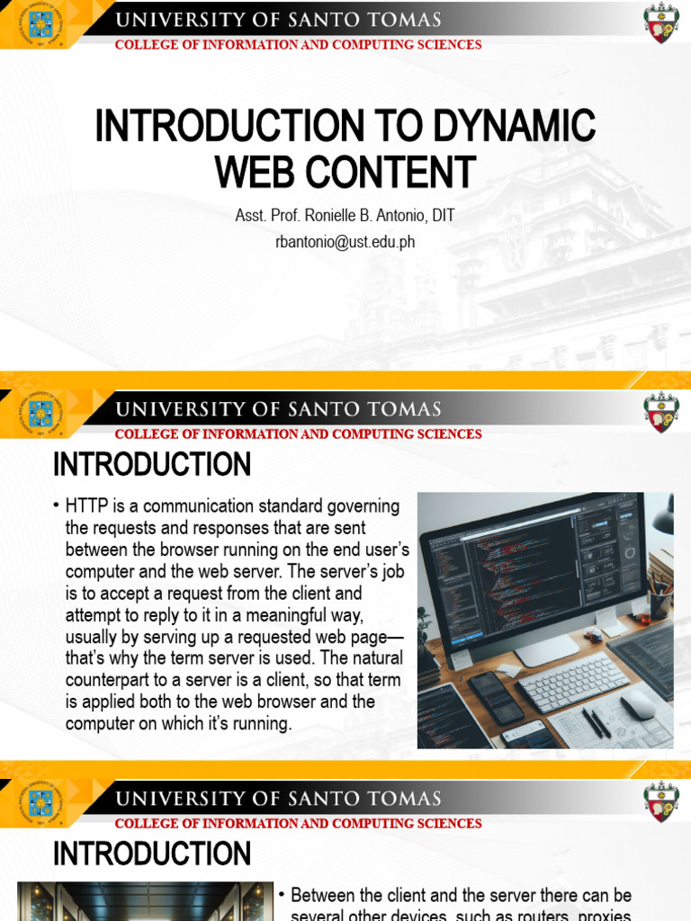 Introduction To Dynamic Web Content | Download Free PDF | World Wide ...