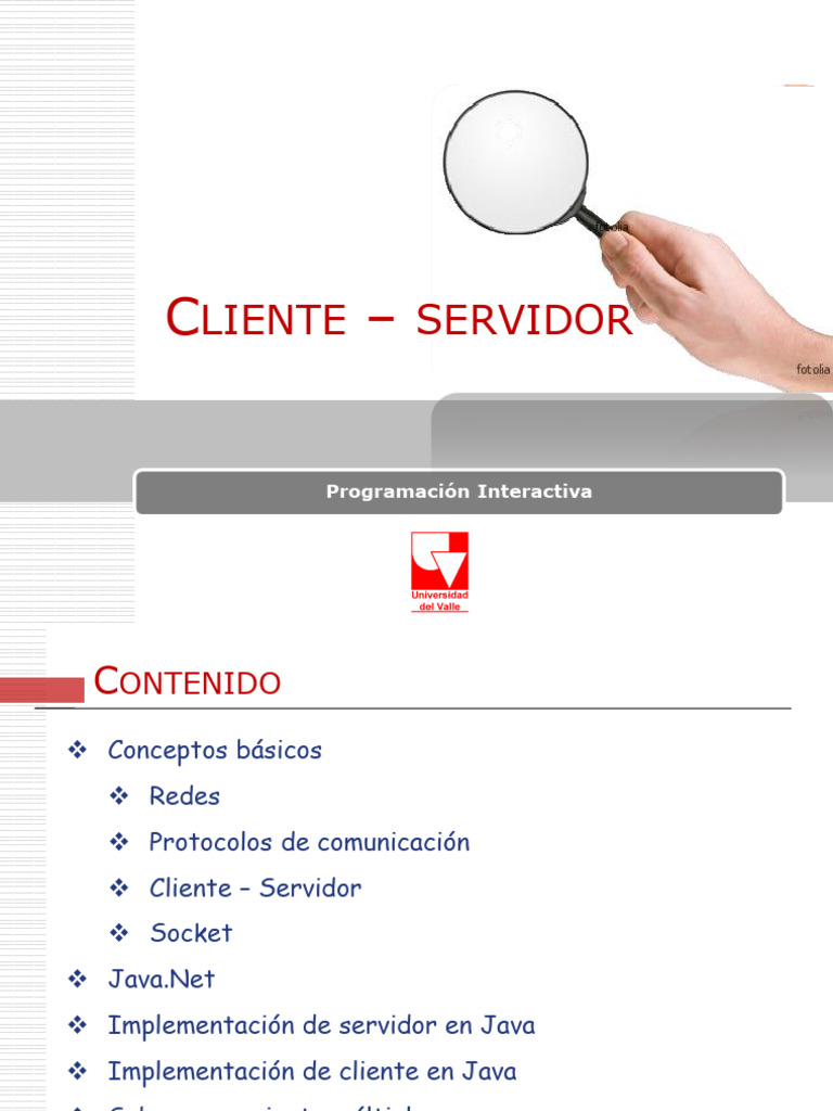 Cliente Servidor | PDF | Red de computadoras | Zócalo de red