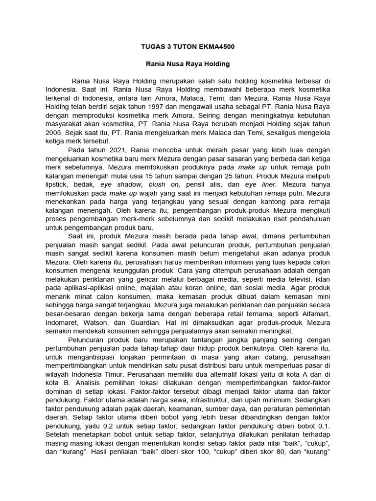TUGAS 3 TUTON EKMA4500 - Baru | PDF