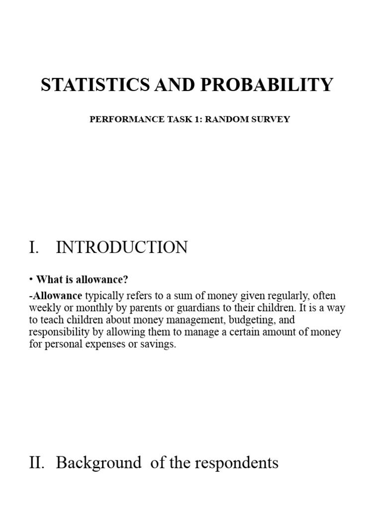 Presentation 1 | PDF | Probability Theory | Statistical Theory