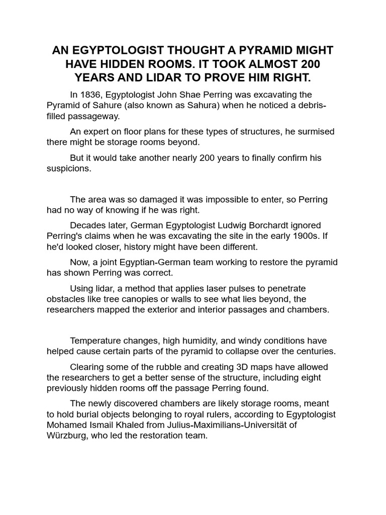 Speaking Tuần 6 - Wonder From The Past | PDF | Egyptian Pyramids ...