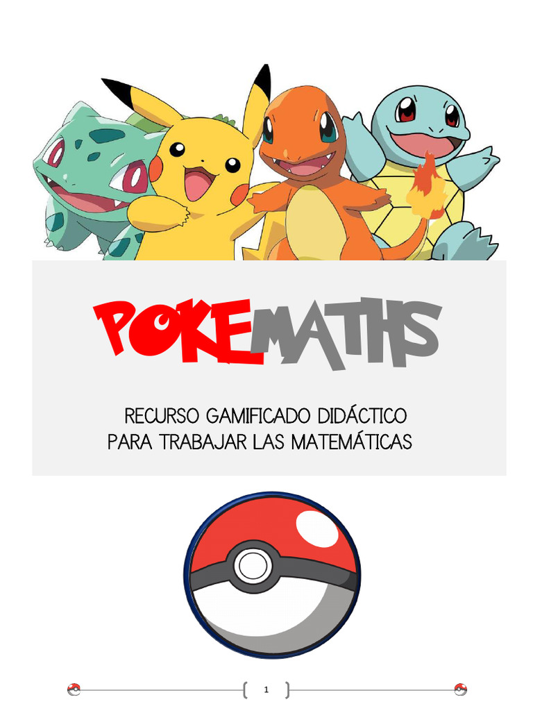 Matemáticas Divertidas con Pokémon | PDF | Mitopoeia | Pokémon