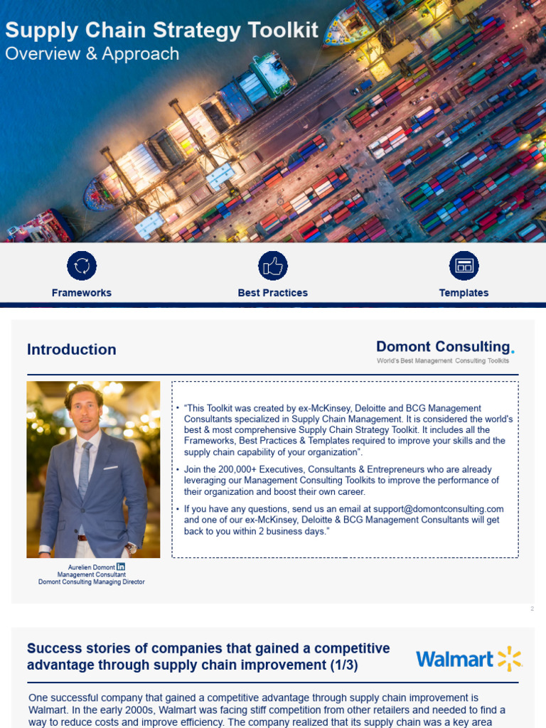Supply Chain Strategy Toolkit Overview And Approach Download Free