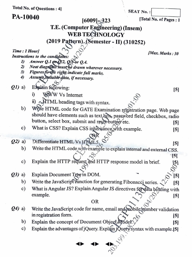 WT Insem | PDF | Internet | Systems Architecture