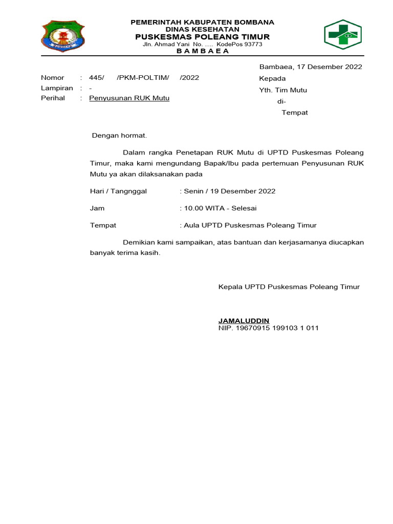 5.5.1 Bukti Penyusunan RUK Mutu 2024 PT | PDF
