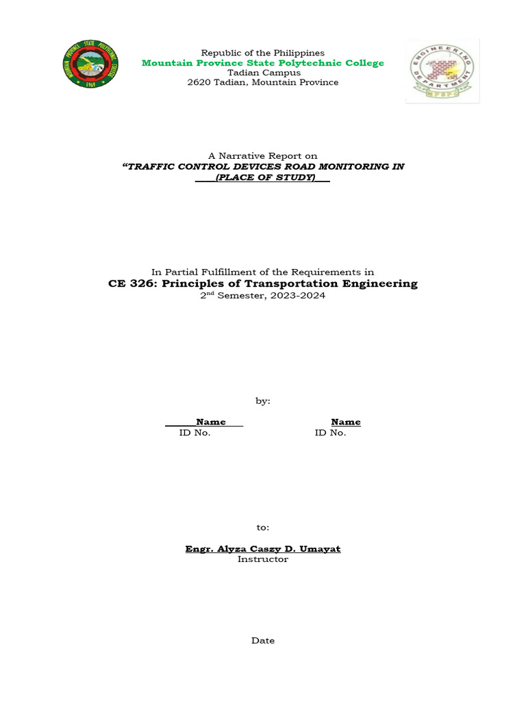 TCD Road Monitoring Narrative Report | PDF | Road