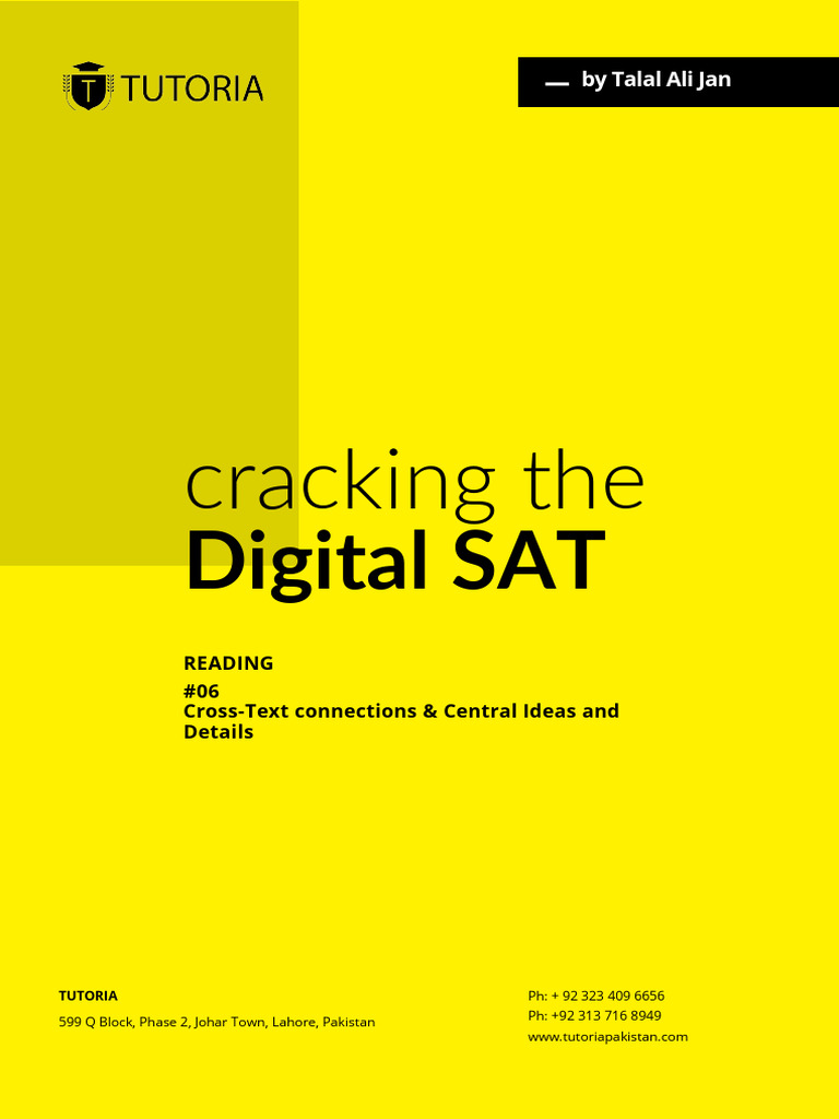 SAT Cross-Text Connections Guide | PDF | Umami | Taste