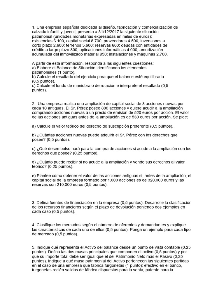 EJS EVAU T8 y T9 | PDF | Hoja de balance | Contabilidad